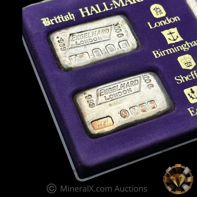 1969 Engelhard London Hallmark Collection Complete Vintage Silver Bar ...