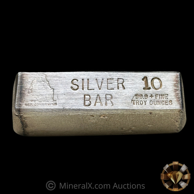 10oz USS Constitution Vintage Poured Silver Bar – MineralX