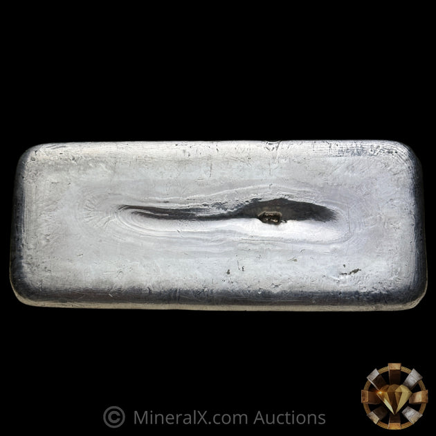 25oz Vintage Poured Silver Bar – MineralX