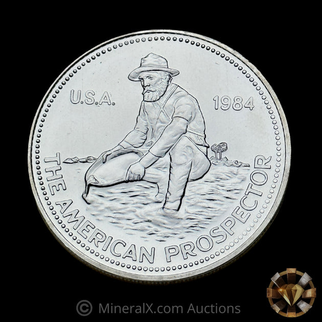 x25 1984 1oz Engelhard Prospector Vintage Silver Coins in Original Tub ...