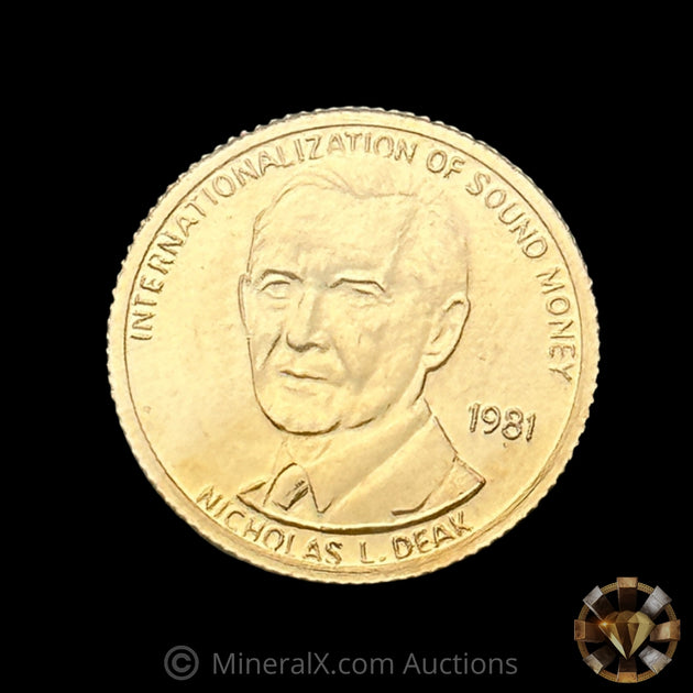 x9 1/20oz 1981 (Key Date) Nicholas L. Deak “Denationalization of Sound ...