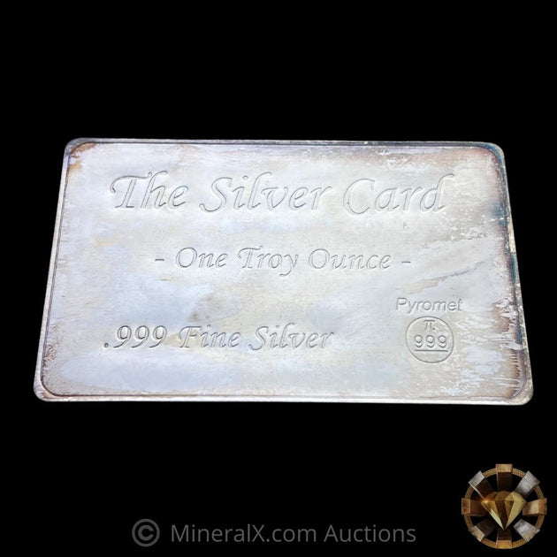 The Silver Card Pyromet 1oz Silver Bar – MineralX