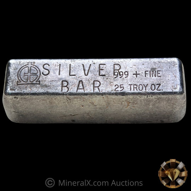 Omega M&B Mining 25oz Vintage Poured Silver Bar – MineralX