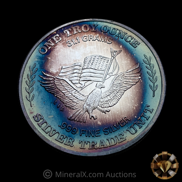 1981 US Assay Office of San Francisco 1oz Vintage Silver Trade Unit Co ...