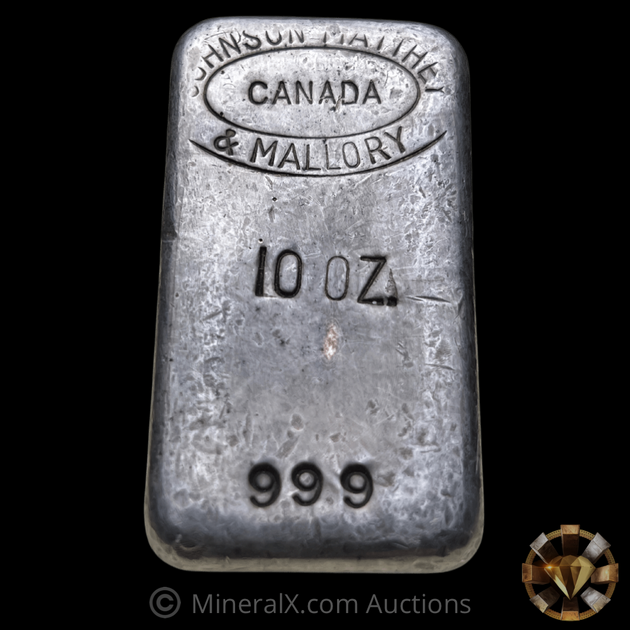 Johnson Matthey Mallory JMM Rare “Large Hallmark” Variety 10oz Vintage ...