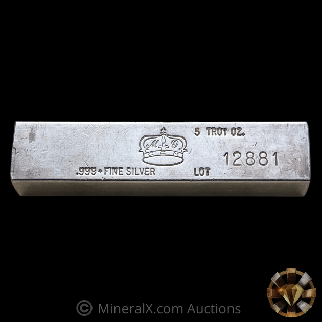 California Crown Mint CCM 5oz Vintage Extruded Silver Bar – MineralX