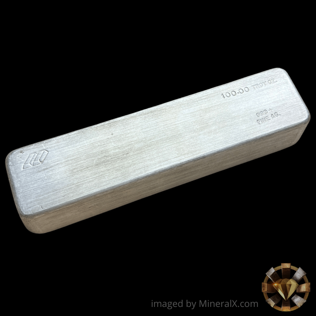 Silverfarm Vintage Poured 100oz Silver Bar – MineralX