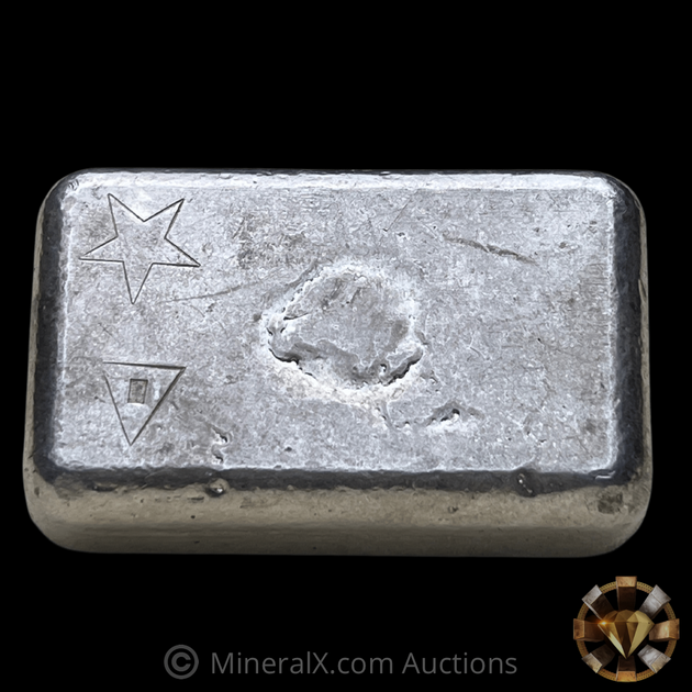 Foster 5oz Vintage Poured Silver Bar – MineralX