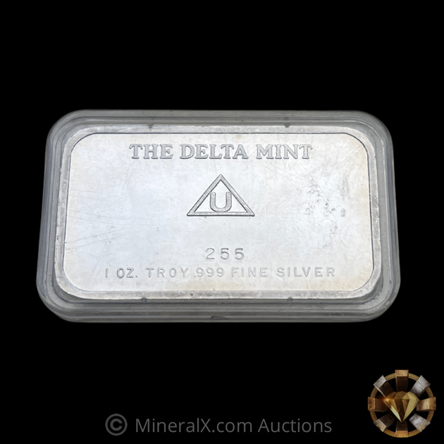 The Delta Mint 1oz “1976 Racetrack” Pressed Vintage Silver Bar – MineralX