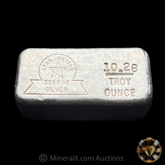 Star Metals 10.28 Vintage Poured Silver Bar – MineralX