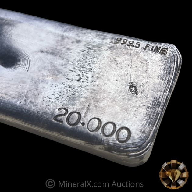 Delta 20oz Vintage Poured Silver Bar – MineralX
