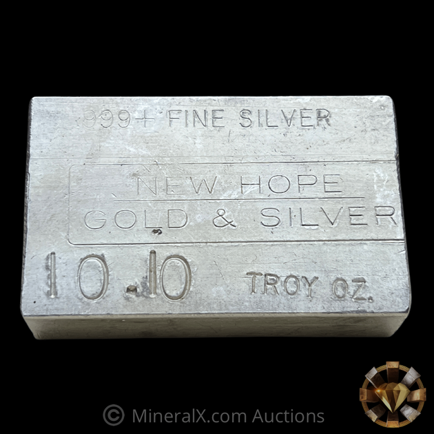 New Hope Gold & Silver 10.10oz Vintage Silver Bar – MineralX