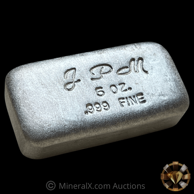 Jackson Precious Metals JPM 5oz Vintage Poured Silver Bar – MineralX