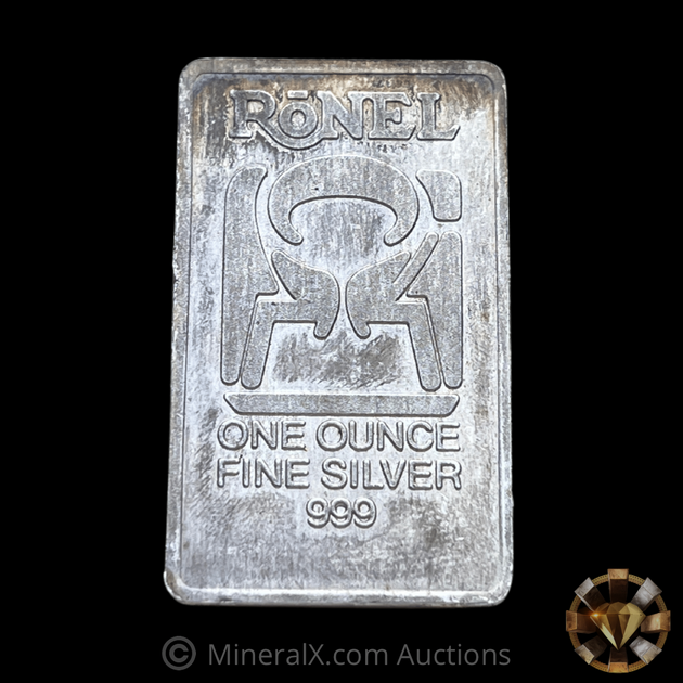 Ronel 1oz Vintage Silver Art Bar – MineralX